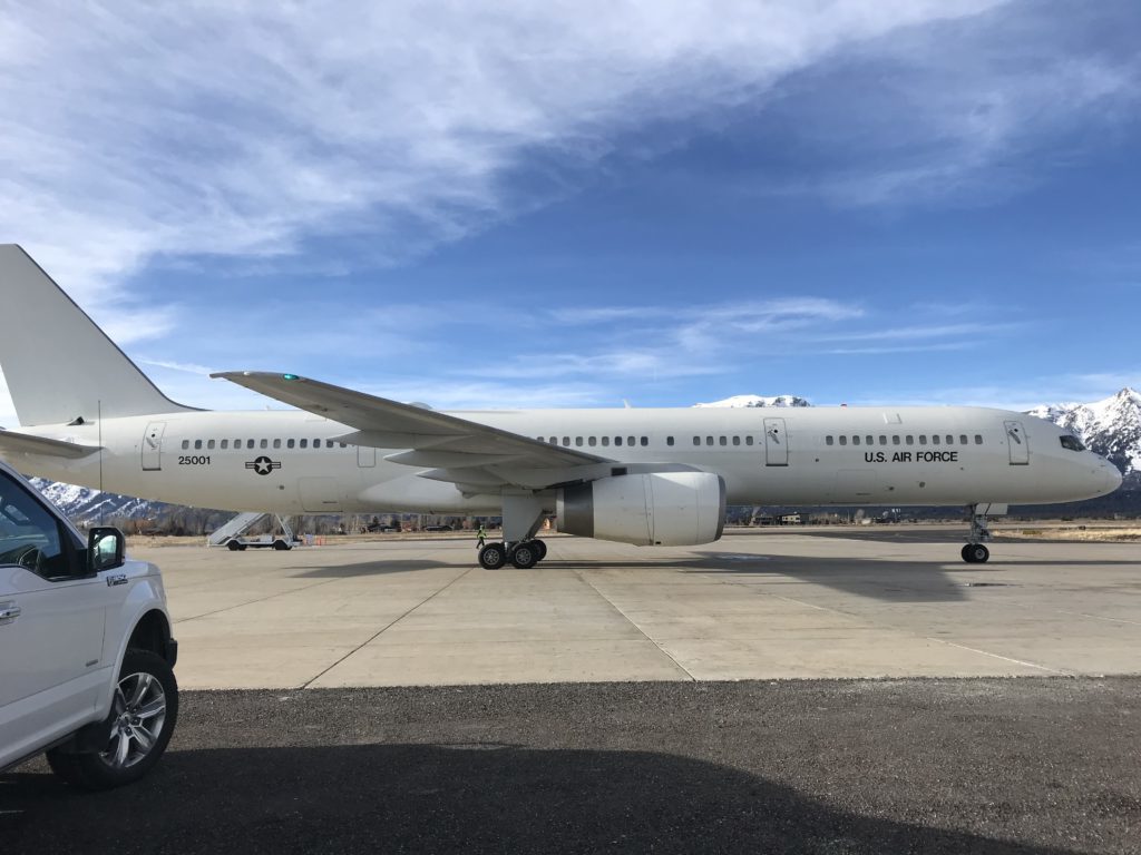 What was that 'plane' white aircraft doing at the airport?