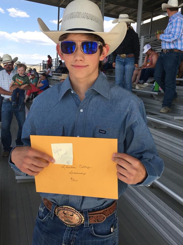 Dylan Grant brings home bull riding buckle at State High School Finals