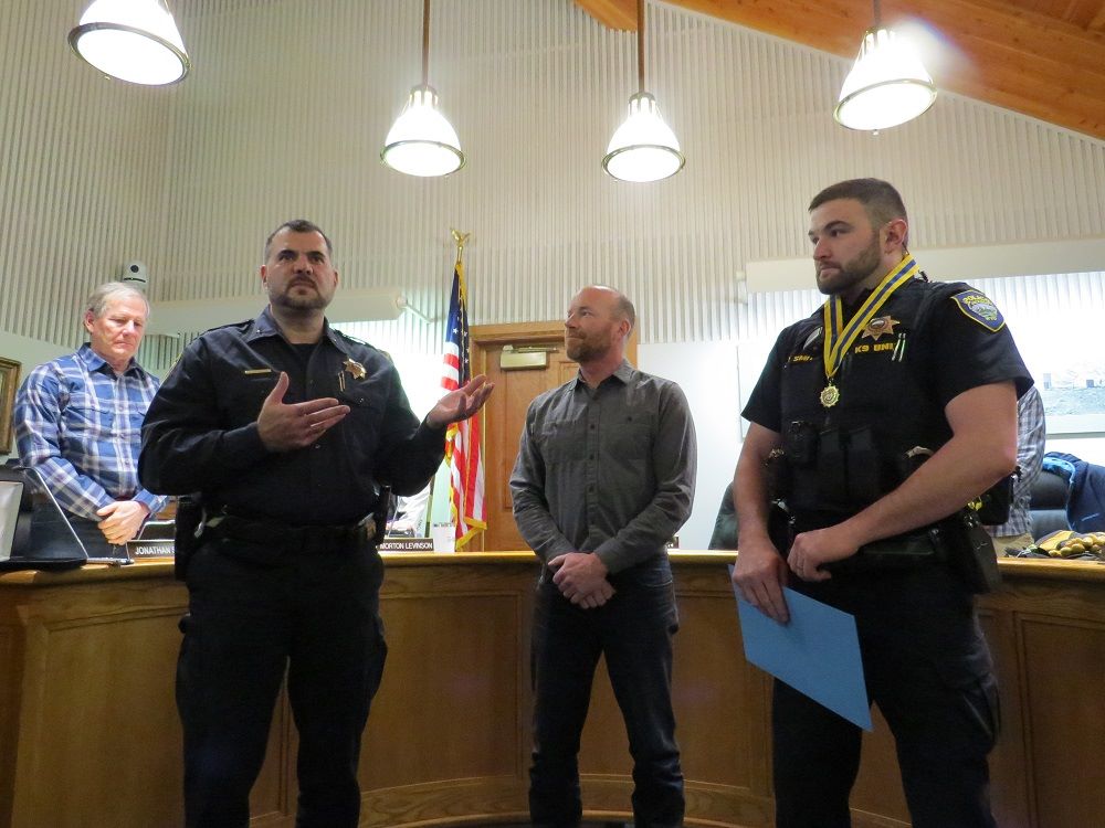 Chief of Police, town of Jackson recognize top cop