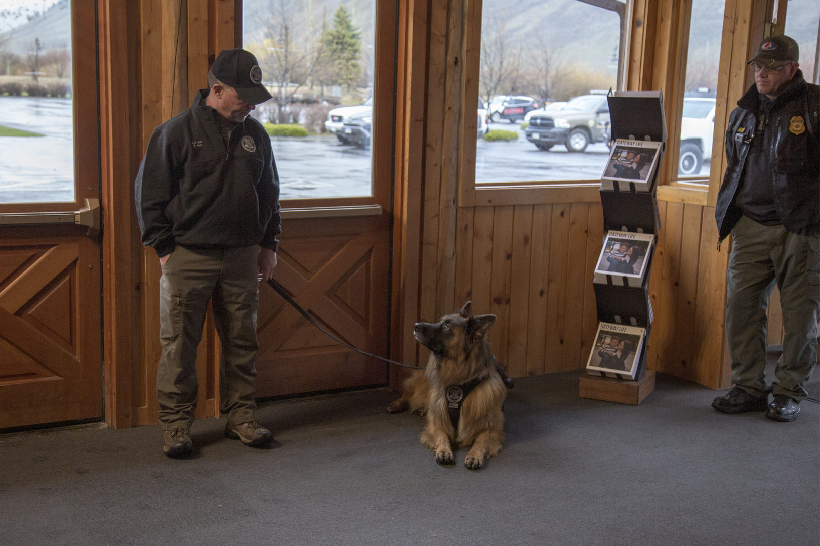 What's with all the cop cars? K-9 training is in town.