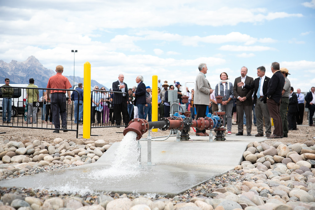 Ceremonial stormwater ribbon: cut