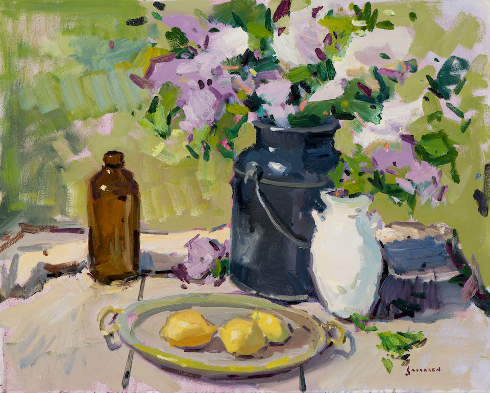 Gallery exhibition features flower paintings from renowned artists