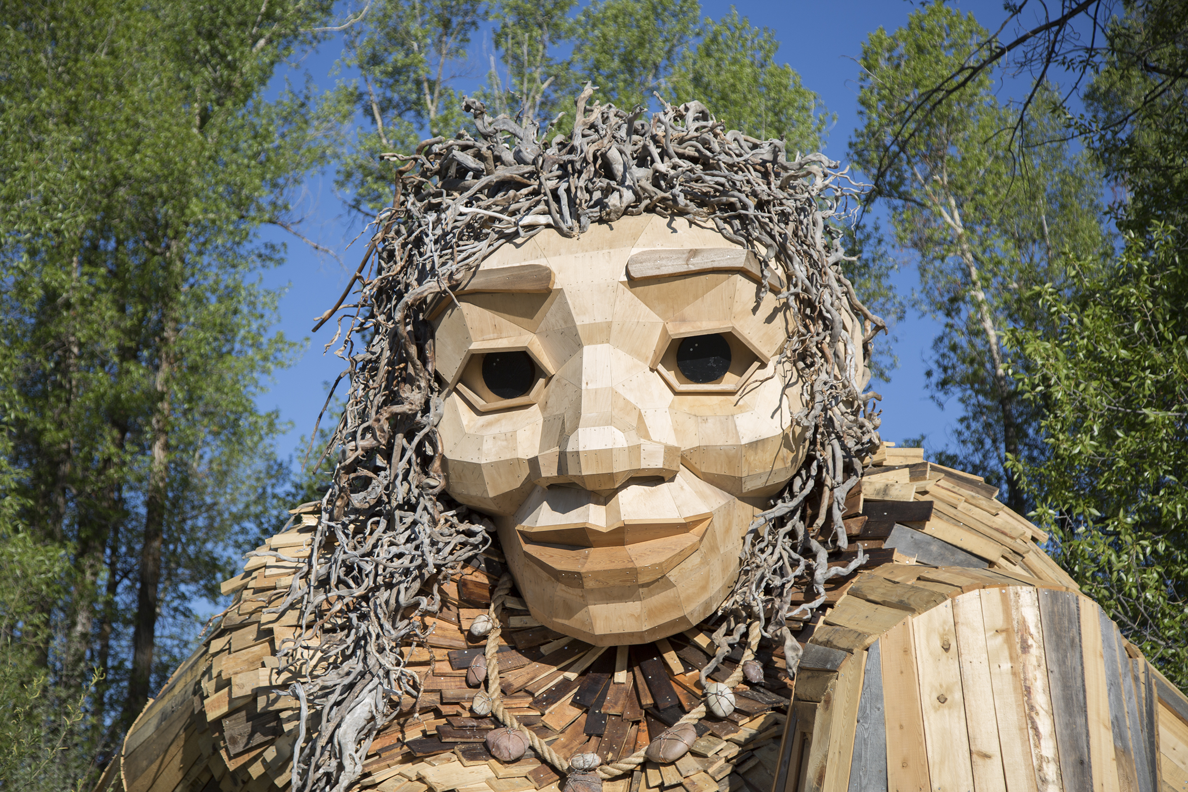 A giant troll has landed on the shore in Rendezvous Park
