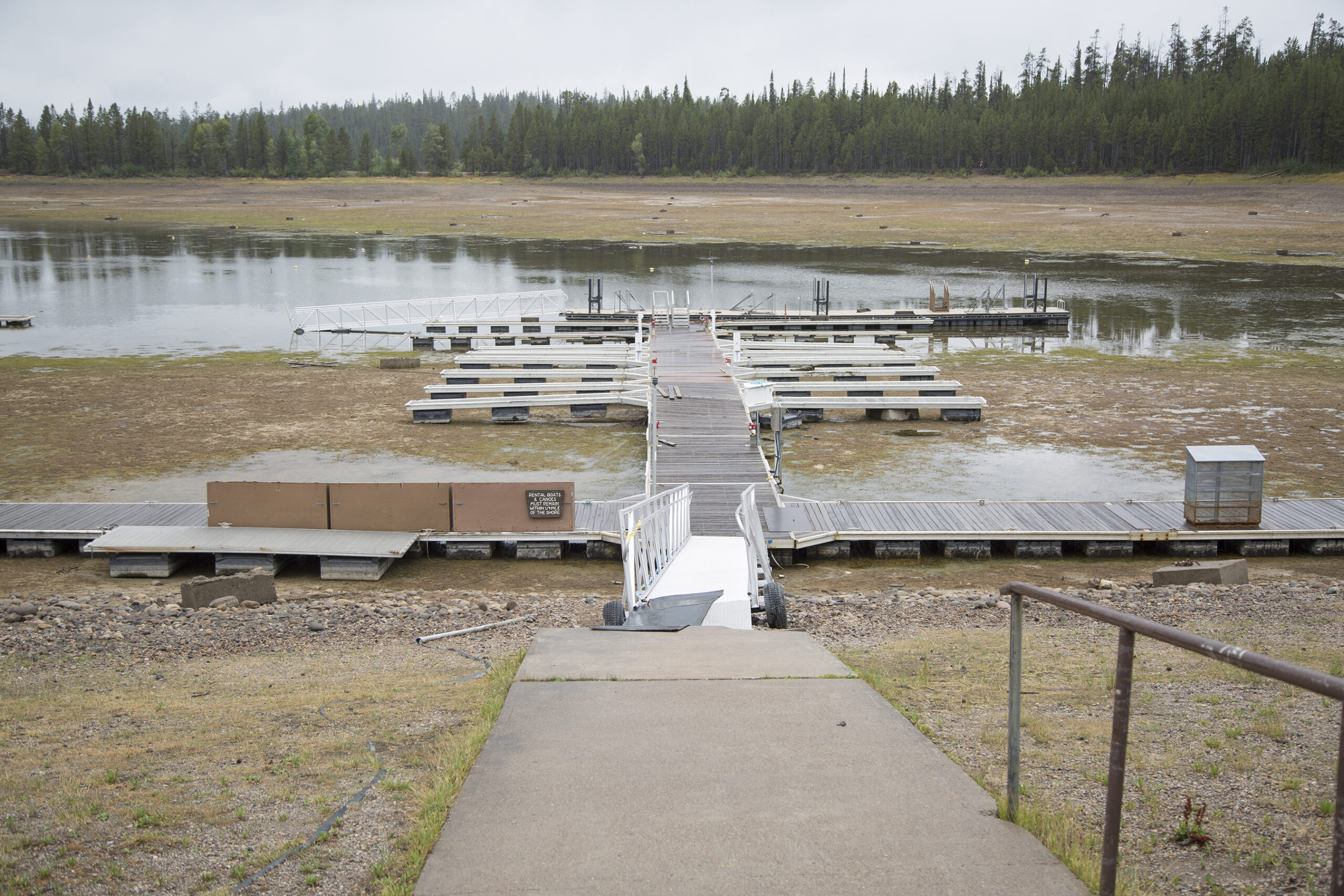 SNAPPED: Historically low water levels at Colter Bay Marina