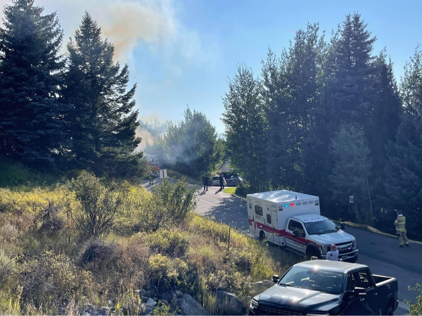 Jackson Hole Fire/EMS respond to fire on Pine Drive