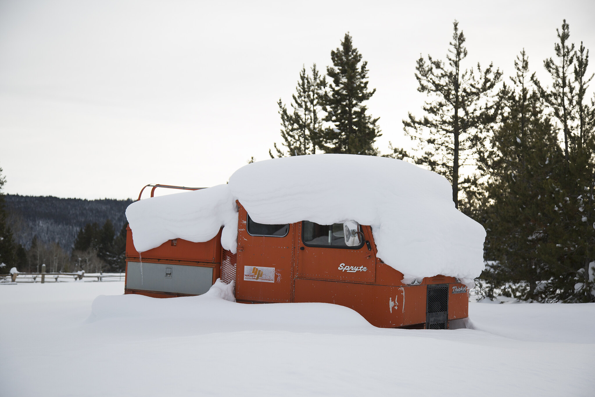SNAPPED: Snow stacked up from last weeks storm
