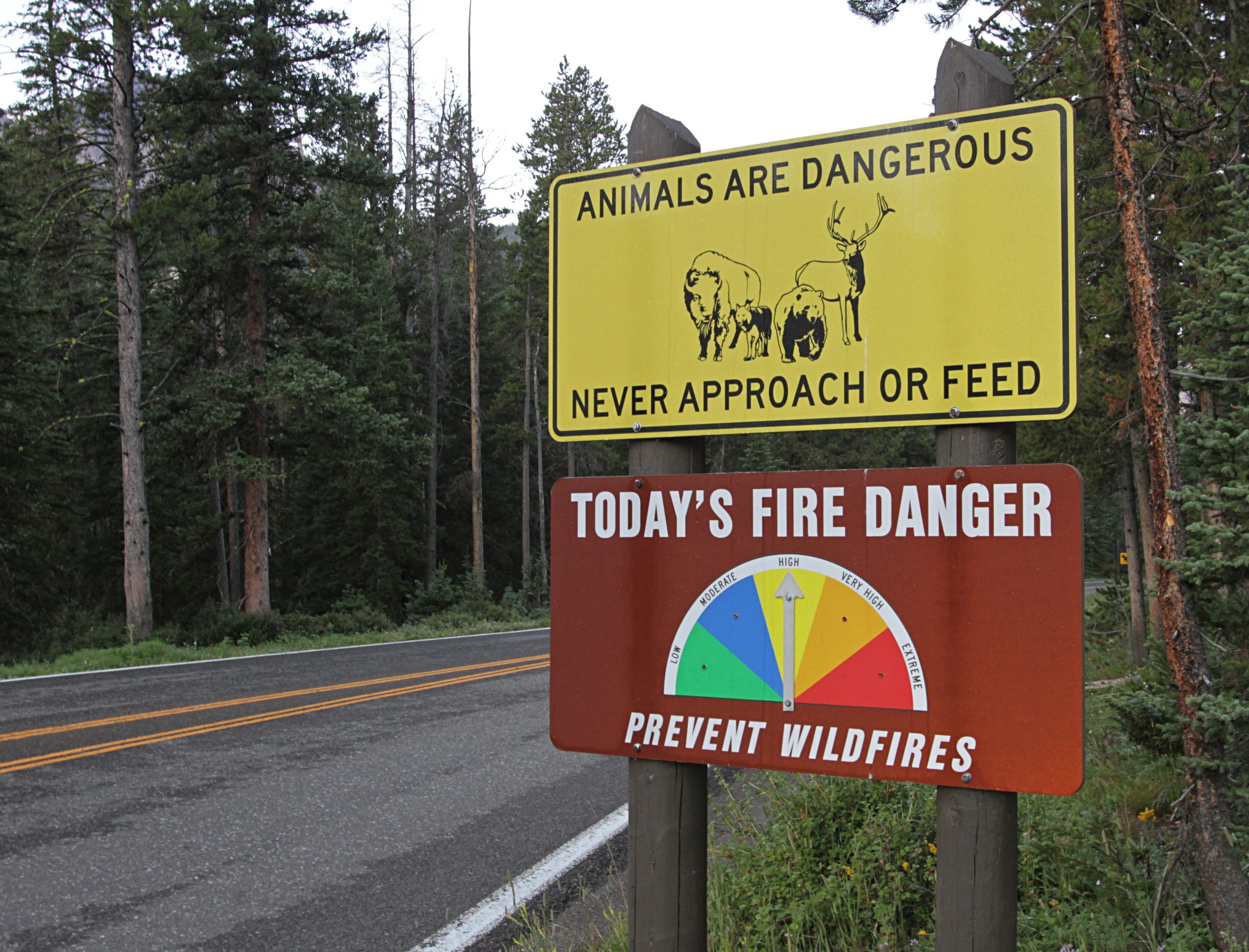 Fire danger high in Yellowstone