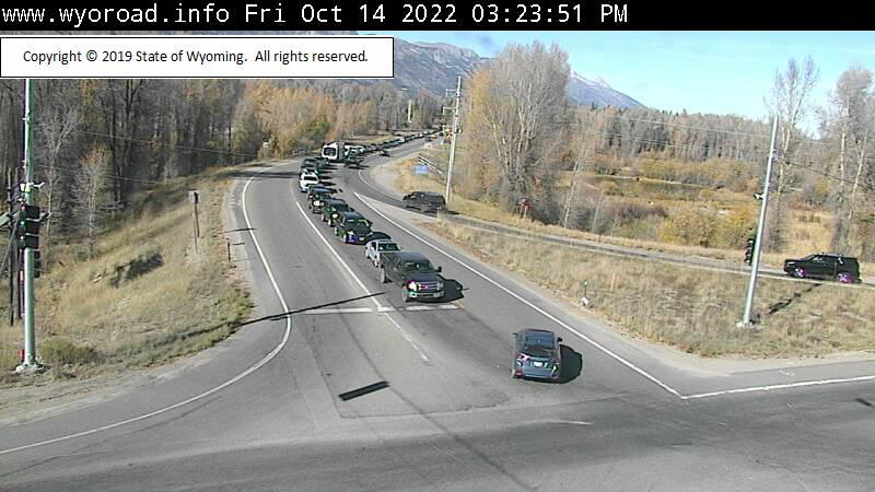 Traffic stalled on HWY 22 due to unhitched trailer