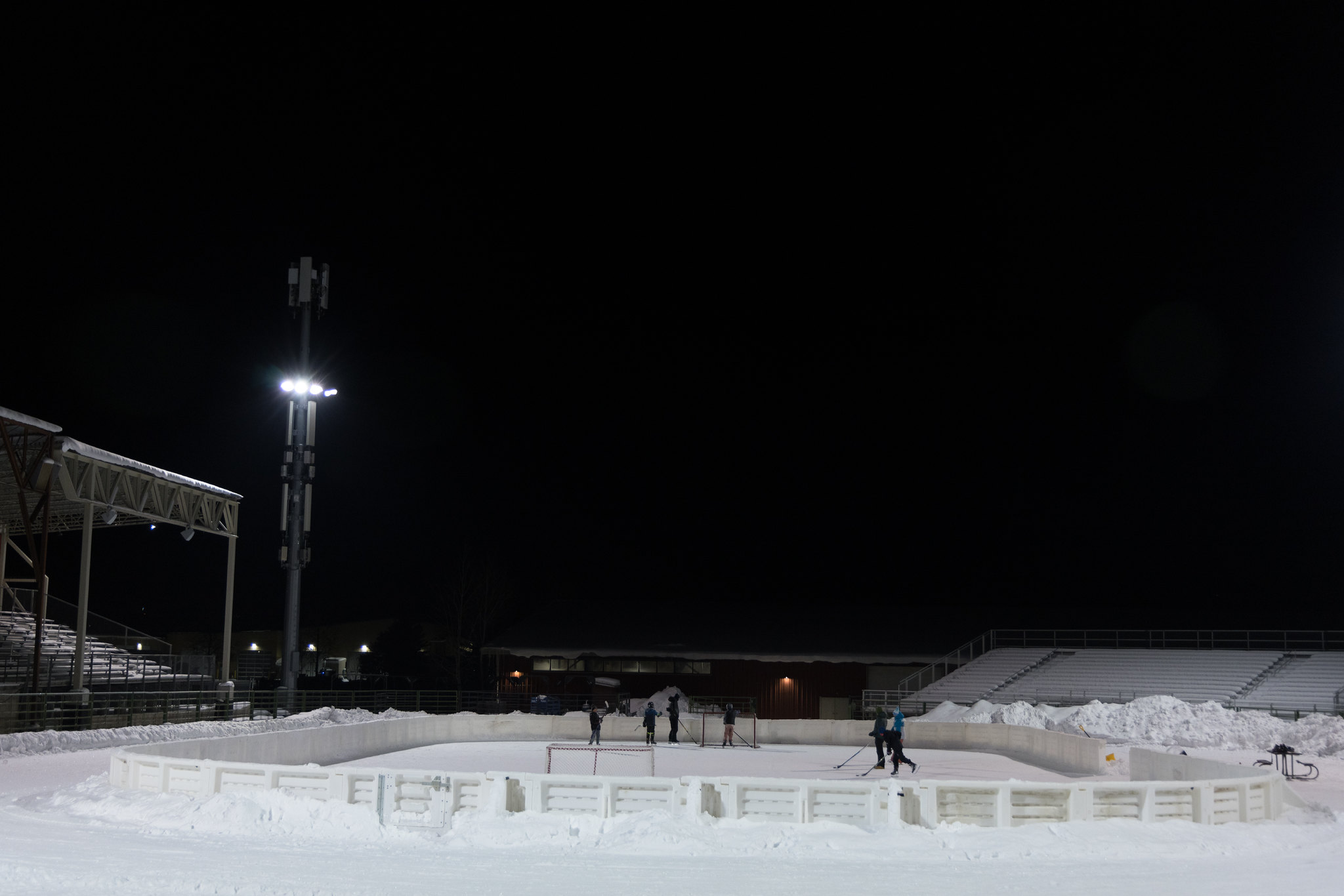 SNAPPED: Night hockey at the Rodeo Grounds rink