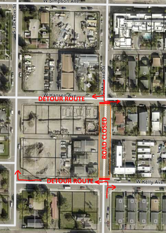 Millward Street reopened after brief closure