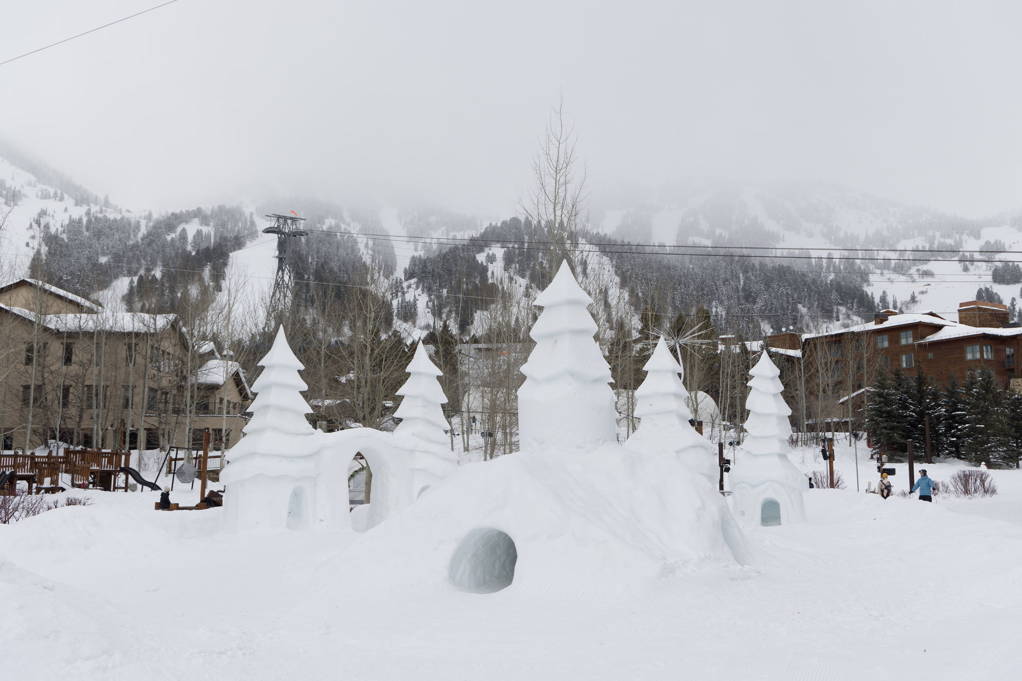 SNAPPED: Snow castles in Teton Village