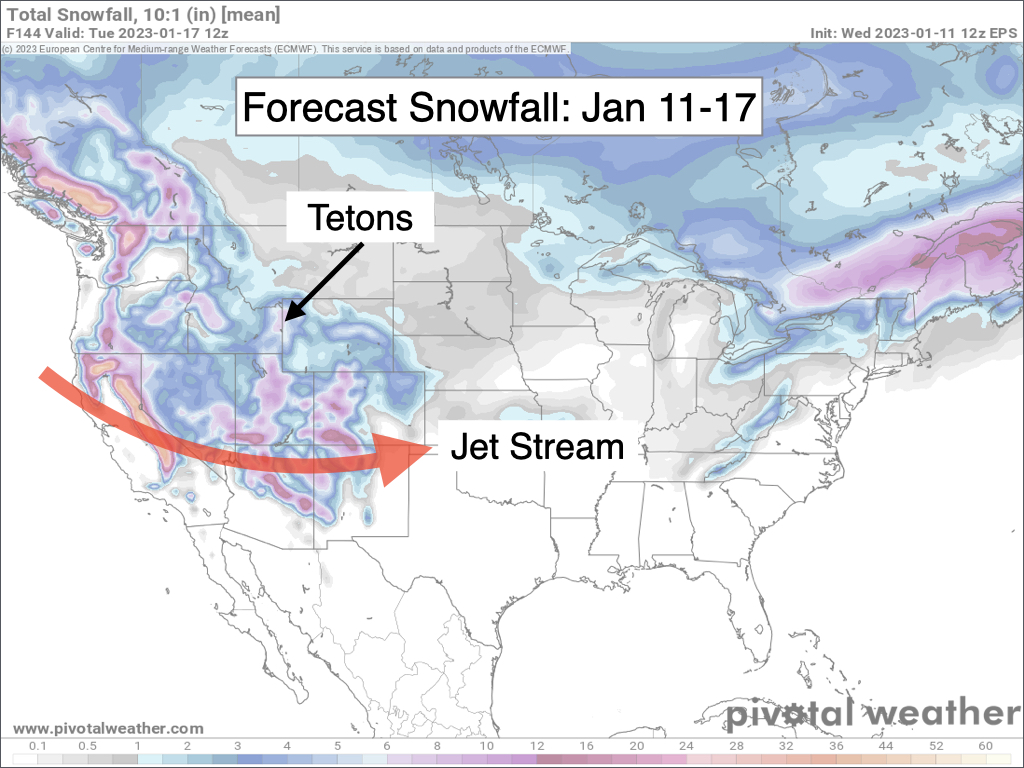 A deep start to the winter for the Tetons with consistent snowfall ...