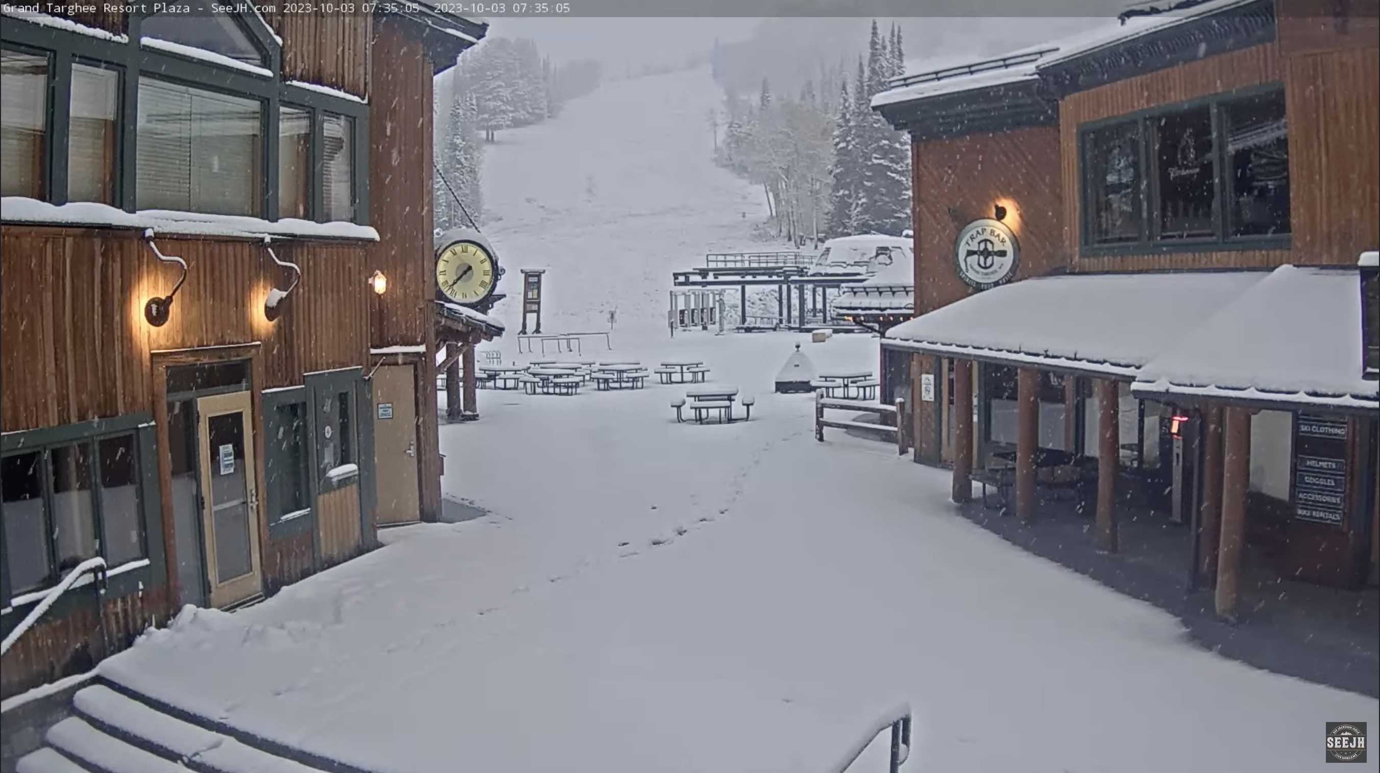 October storm brings heavy snow to the Tetons & heavy rain to the valleys