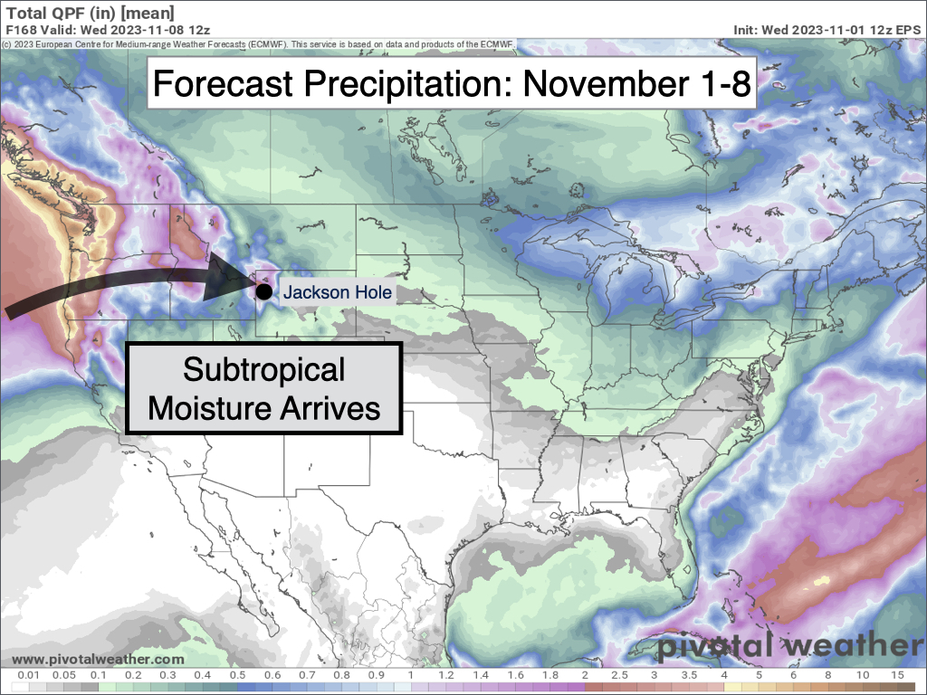 Mild and wet pattern ahead with frequent shots of rain and snow