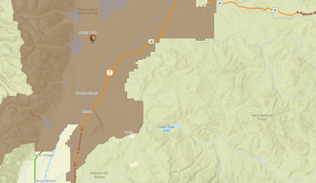 WYDOT: Crash on US89 within GTNP